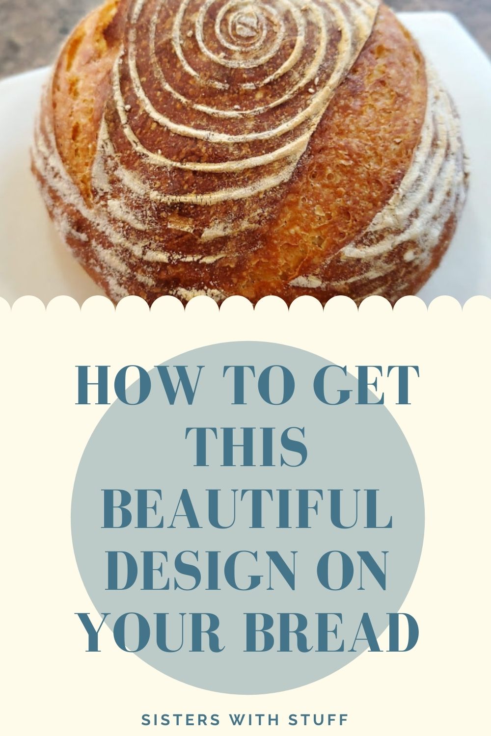 Make this beautiful design on your homemade bread